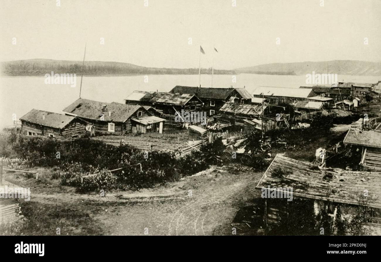 A Typical Yukon, Canada Settlement from the book ' Alaska, our ...