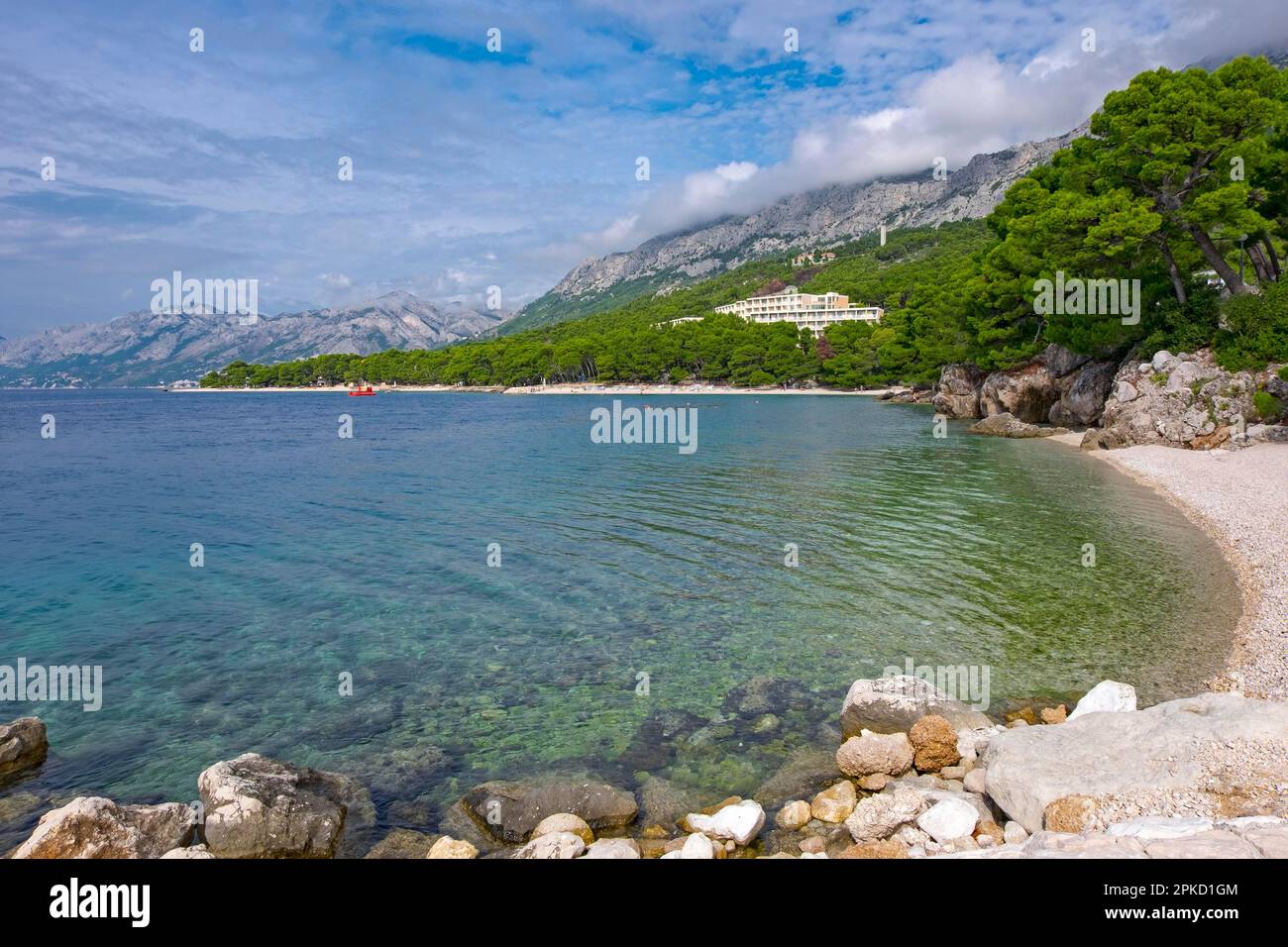 Punta Rata Beach, Makarska Riviera, Brela, Croatia Stock Photo - Alamy