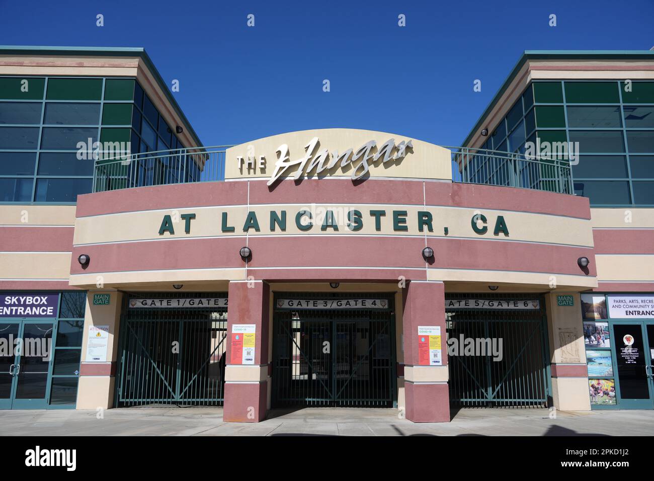 The hangar aka lancaster municipal stadium hi-res stock photography and ...