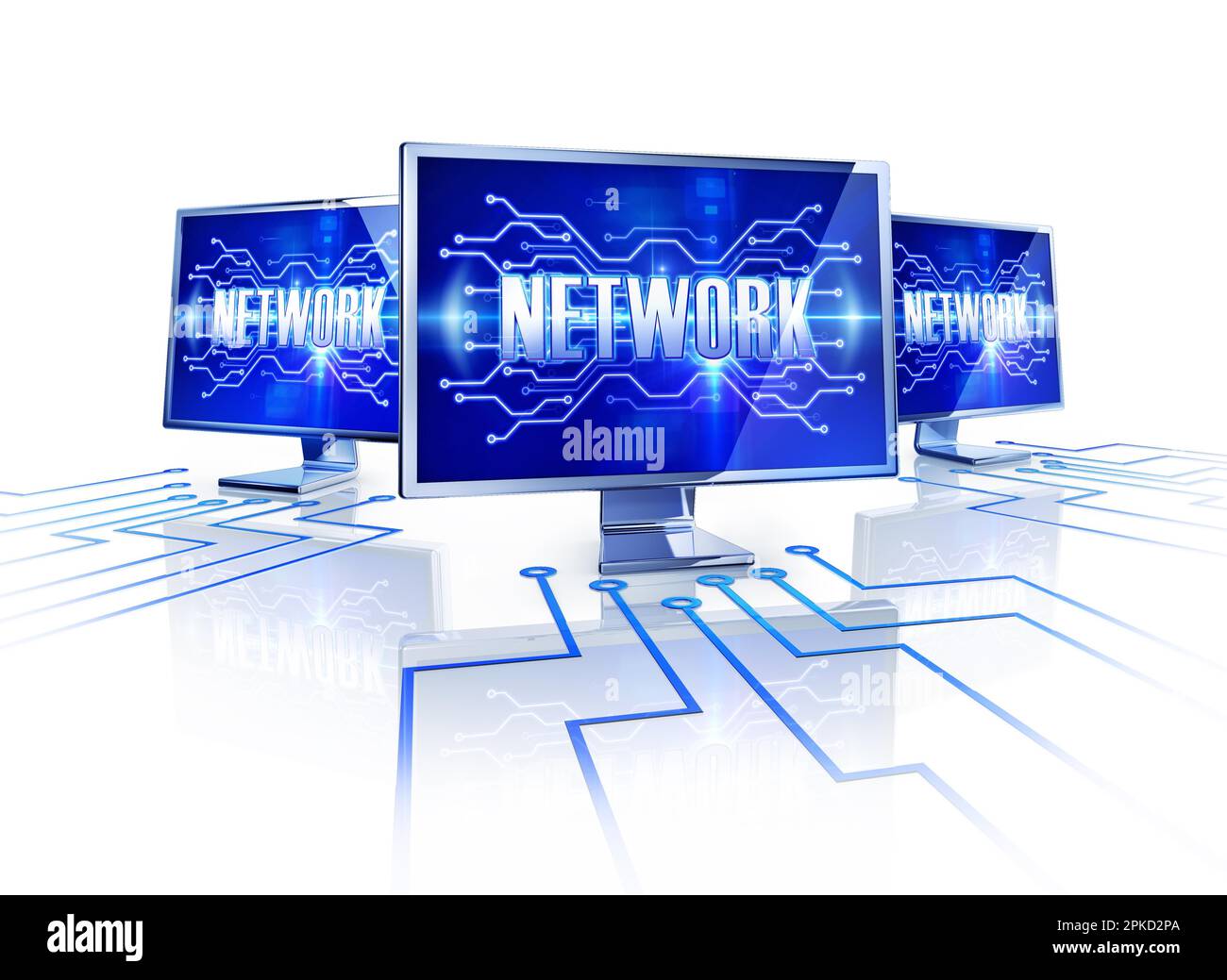3D rendering of a network concept Stock Photo - Alamy