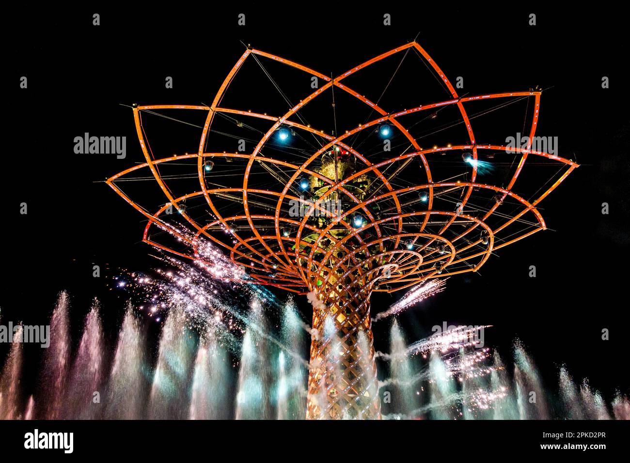 Tree of Life at Expo in Milan Italy Stock Photo - Alamy