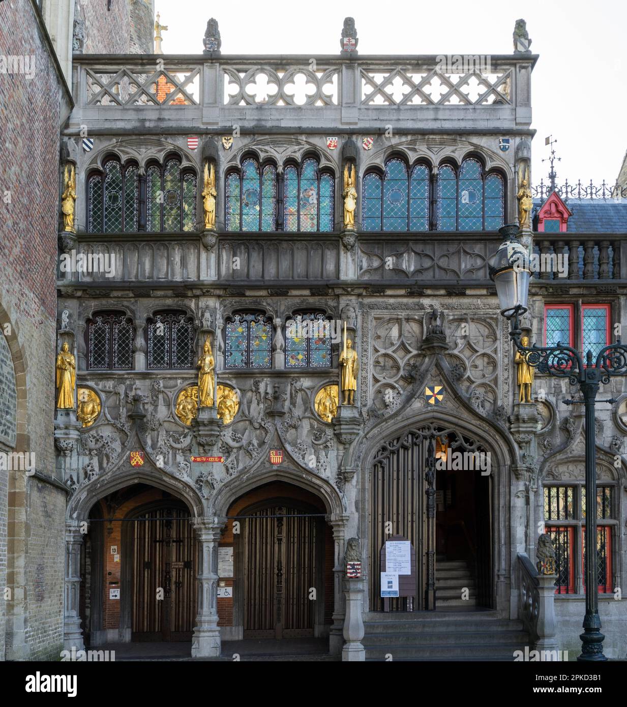 The Basilica of the Holy Blood in Market Square Bruges West Flanders ...