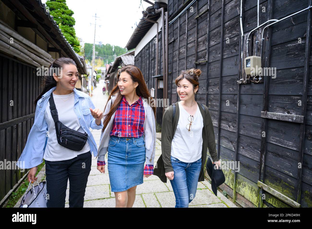3 women traveling for women Stock Photo - Alamy