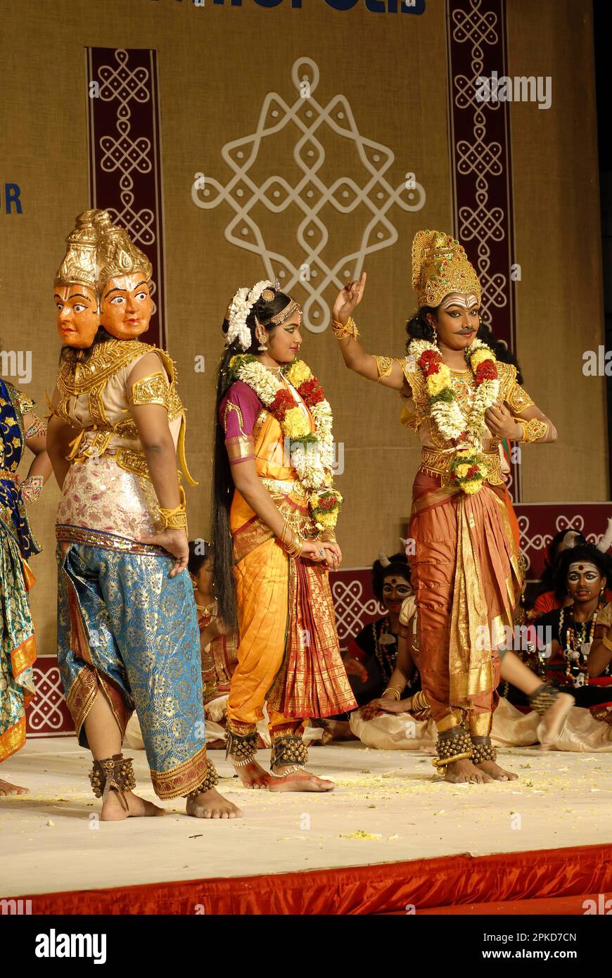 Bharatanatyam, dance drama, classical dance of Tamil Nadu, India, Asia ...