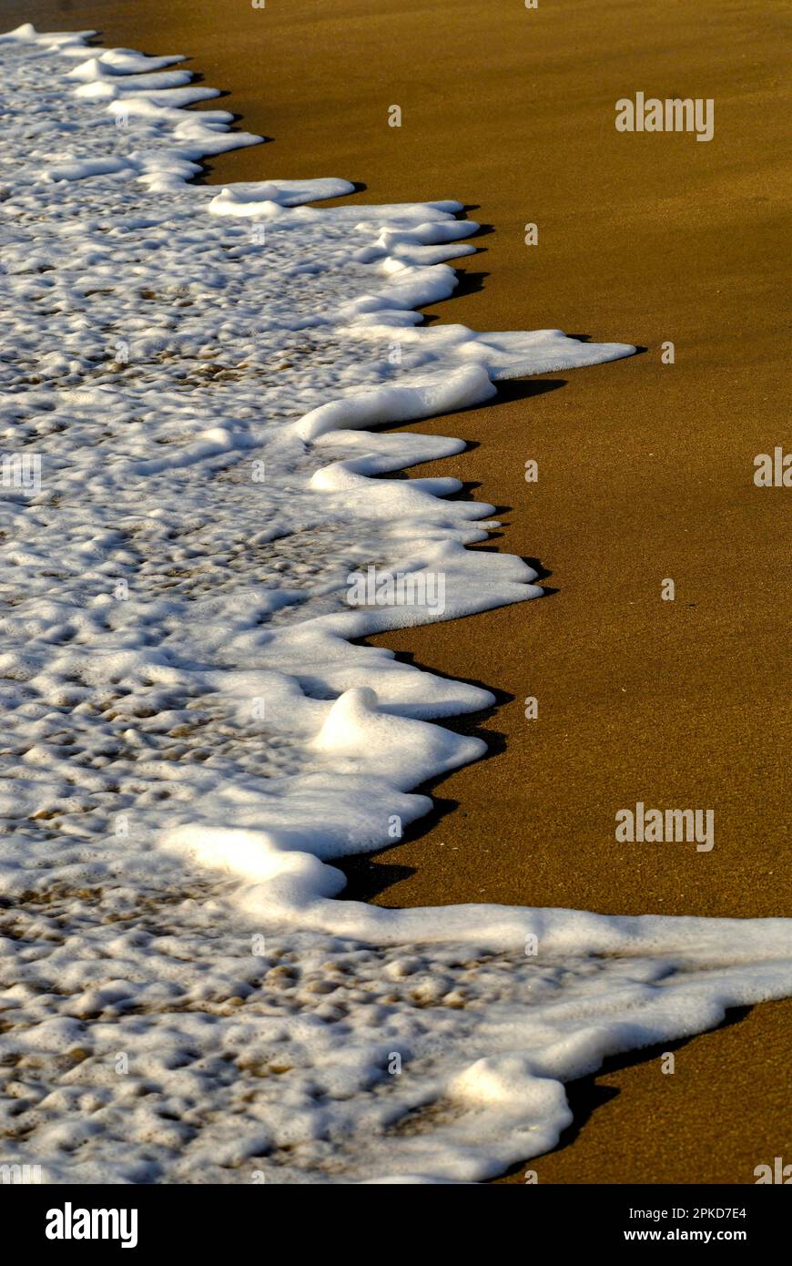 Sea Wave on Brown Sand, Bay of Bengal, Kulasai Kulasekharapatnam near ...