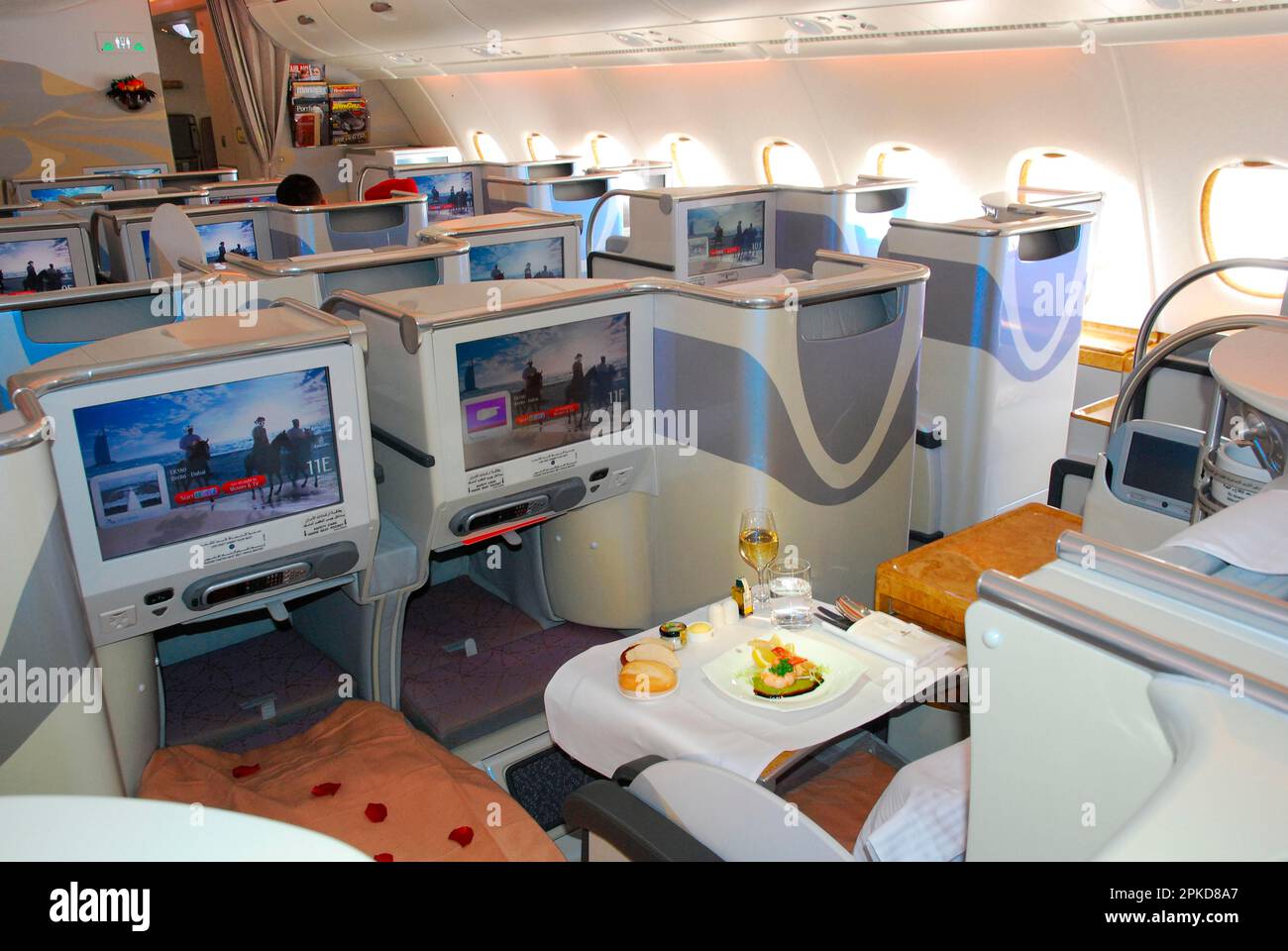 Aircraft, First Class, Emirates, Passenger Aircraft, Airbus A380 Stock ...