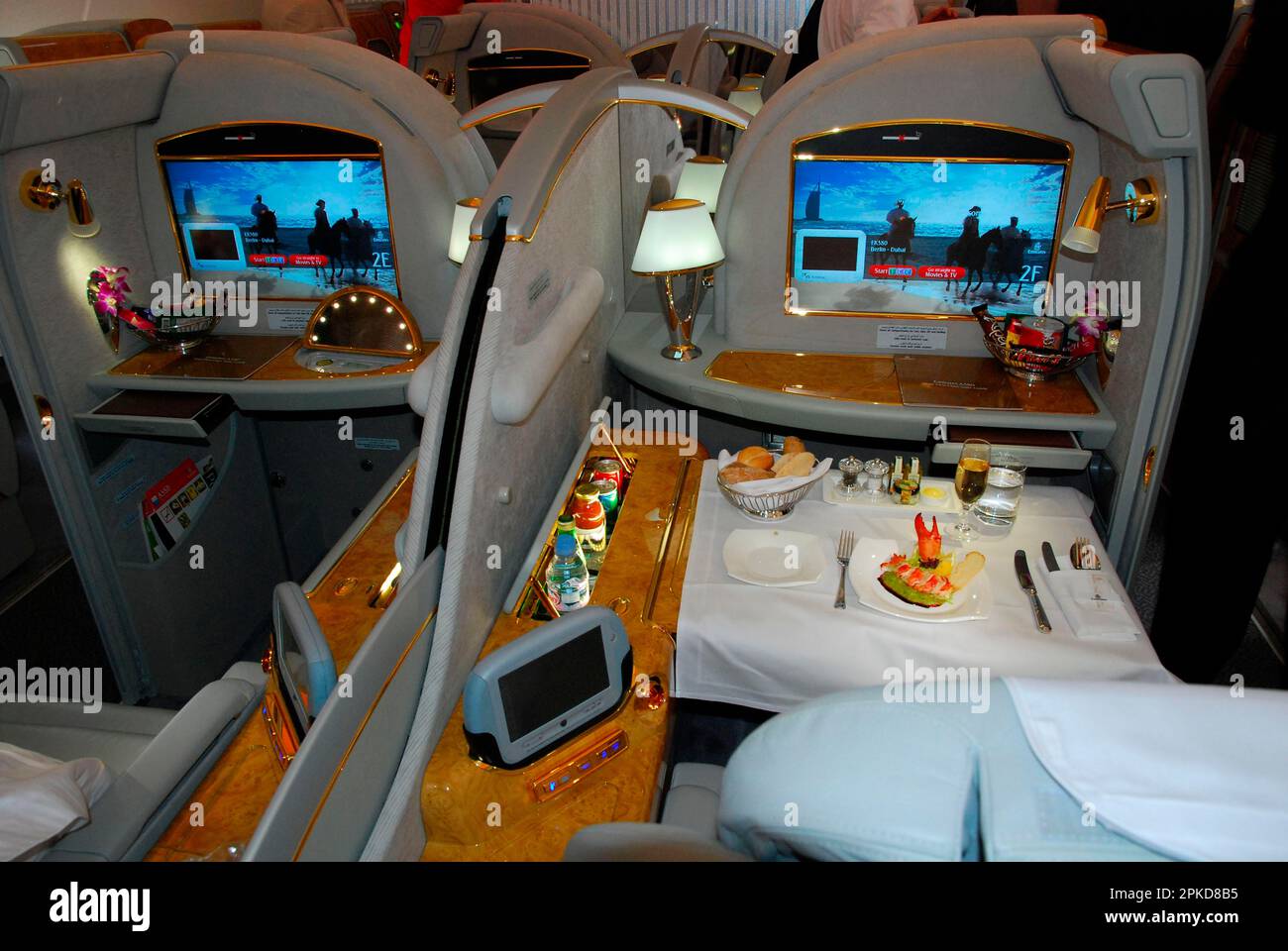 Aircraft, First Class, Emirates, Passenger Aircraft, Airbus A380 Stock ...
