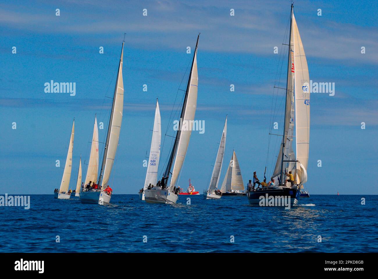 Baltic Sea, sailing ships, regatta, ocean-going sailors Stock Photo - Alamy