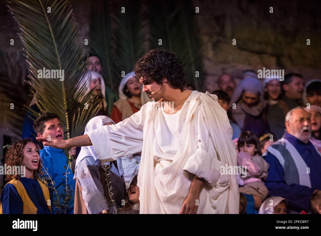 Representation of the Holy Passion and death of Jesus during the ...