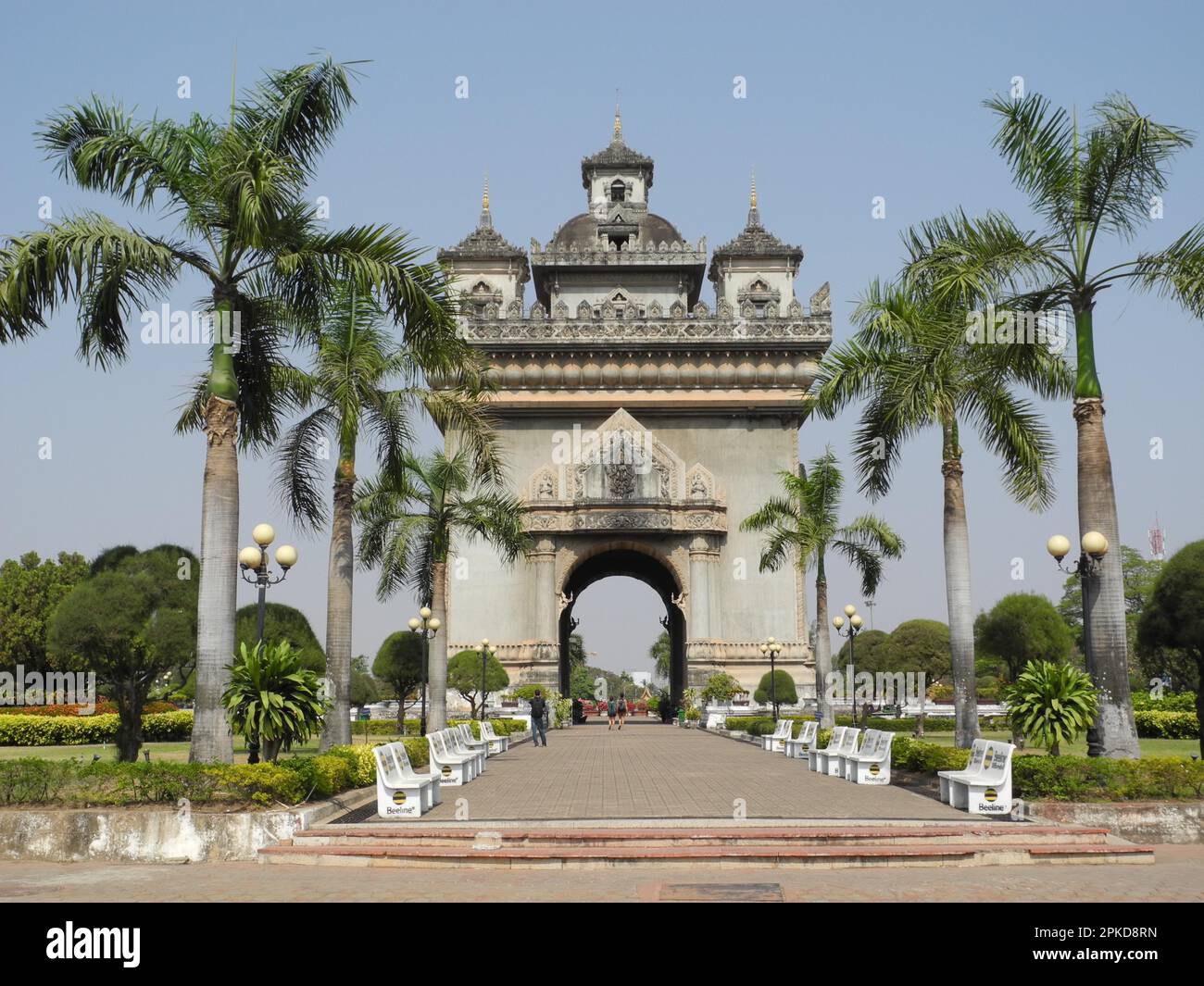 Patuxai Gate, Victory Gate, Concrete Monument, Lane Xang Avenue ...