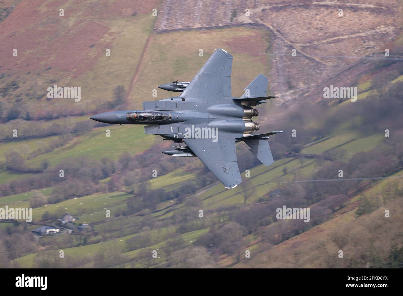 Mach Loop F-15 Eagle Stock Photo - Alamy