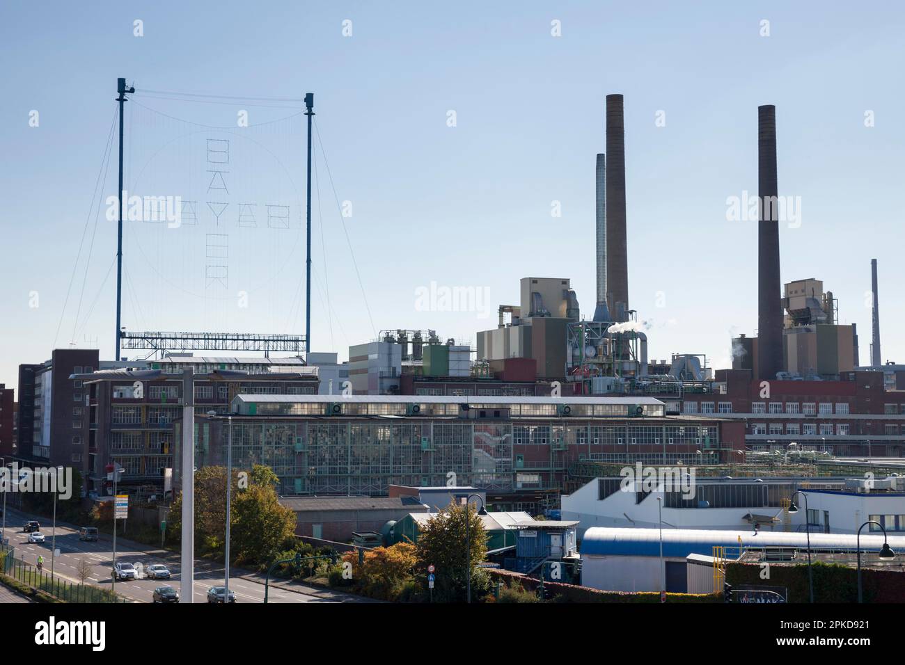 Chempark, Chemical Park, Bayer AG, Leverkusen, North Rhine-Westphalia ...