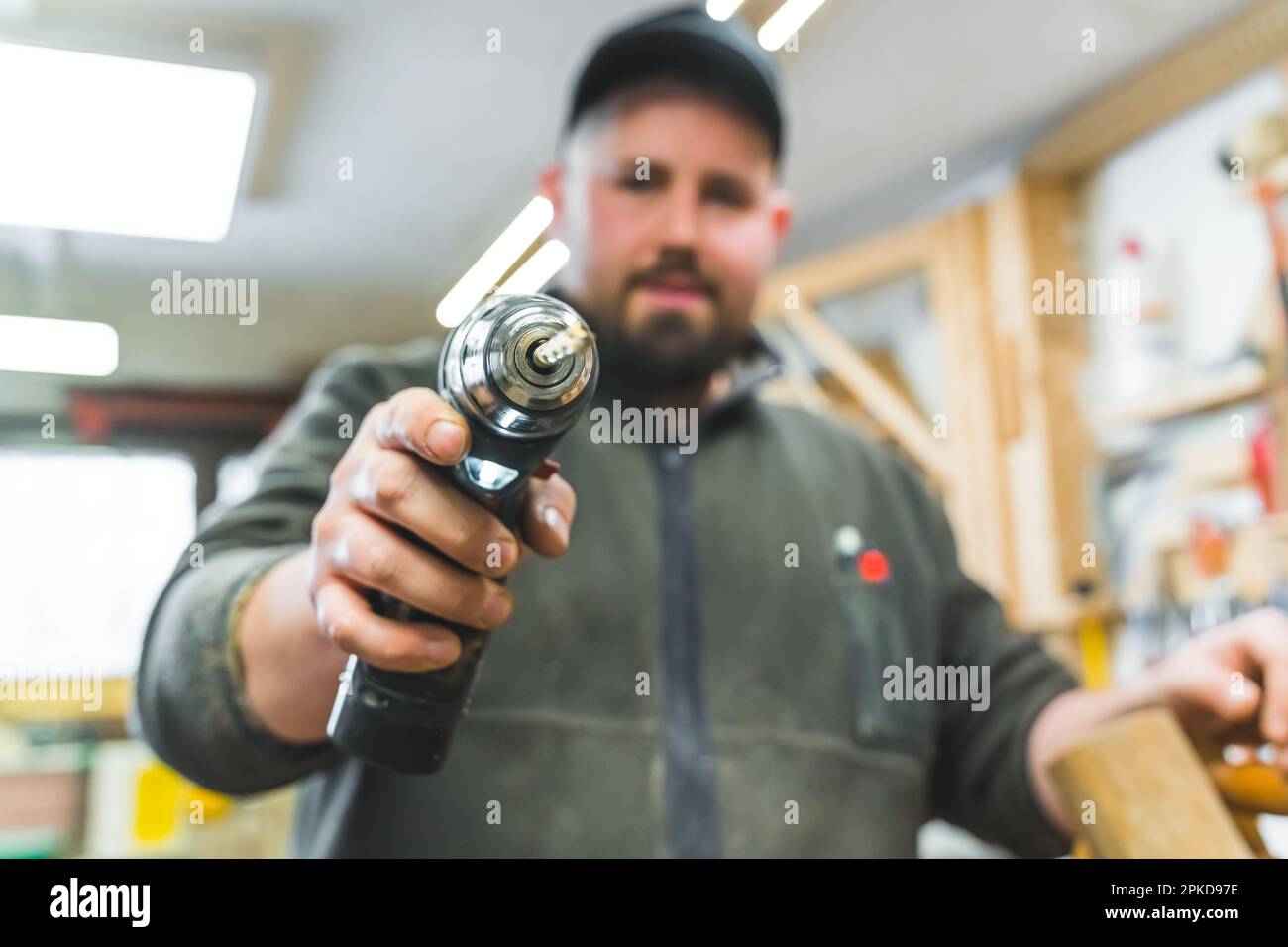 Male carpenter silhouette hi-res stock photography and images - Alamy