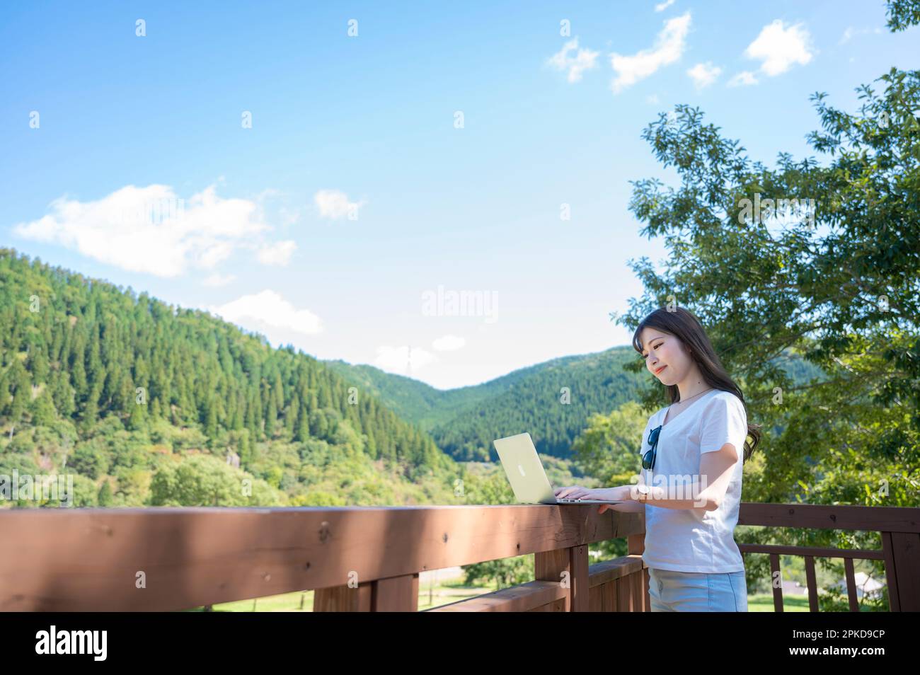 Woman working remotely on hi-res stock photography and images - Alamy