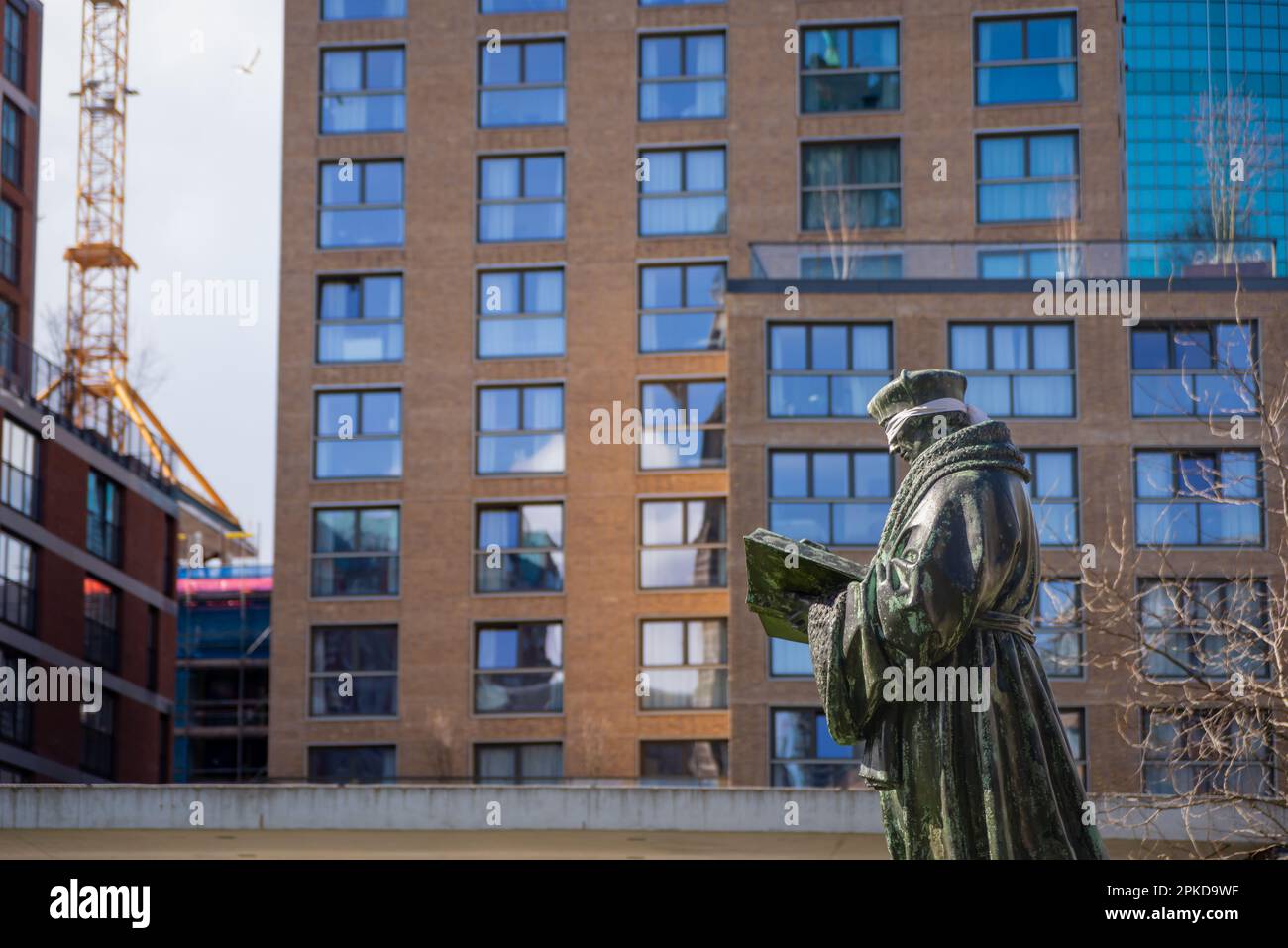 27 March 2023, Rotterdam, Netherlands, Climate activists blindfold ...