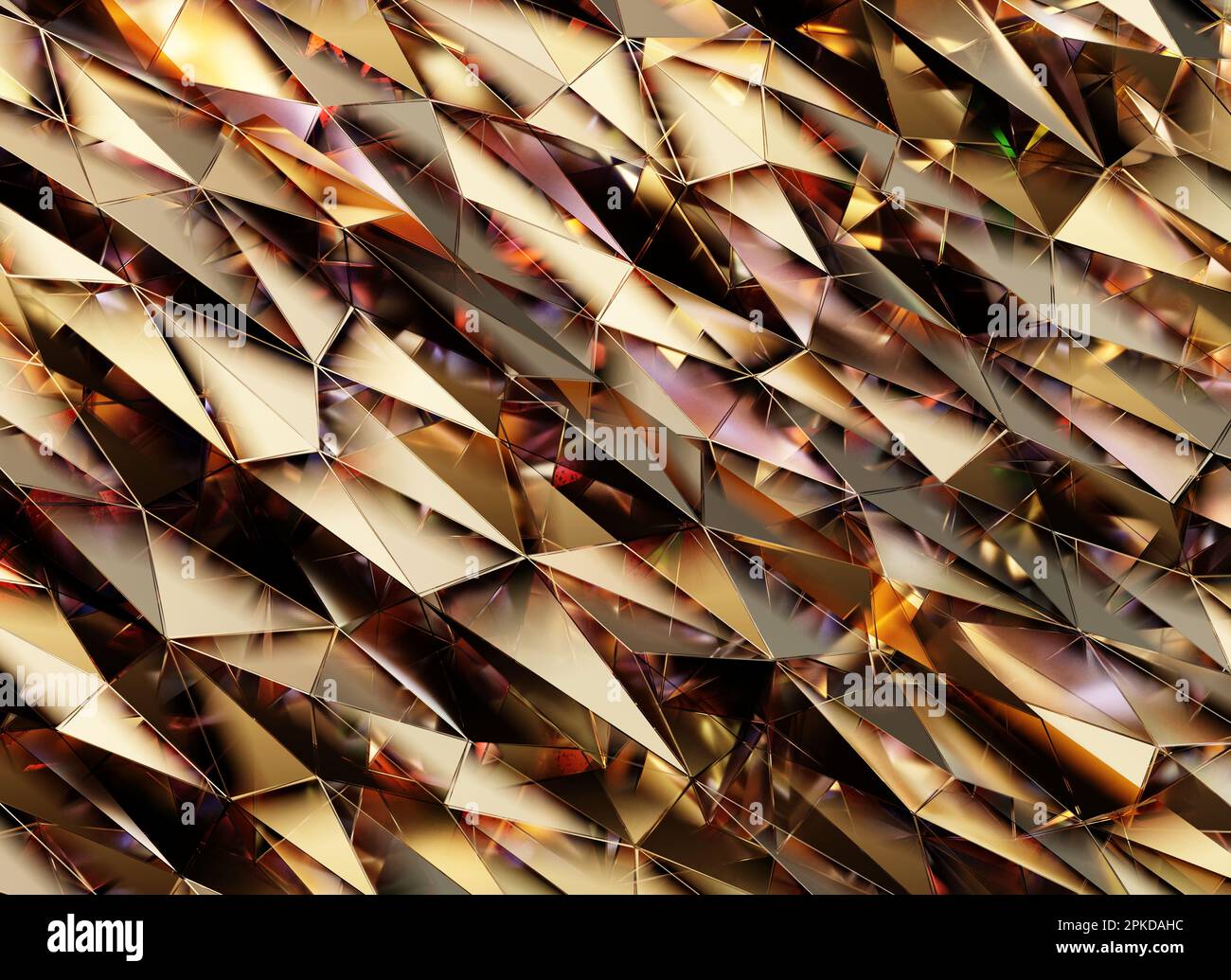 Luxury Abstract Realistic Crystals Texture with Prism Spectrum Caustic ...