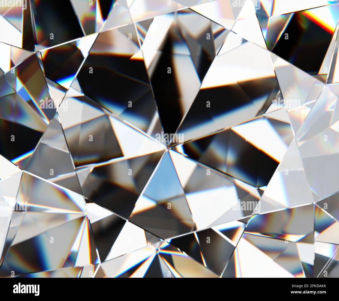 Luxury Abstract Realistic Crystals Texture with Prism Spectrum Caustic ...