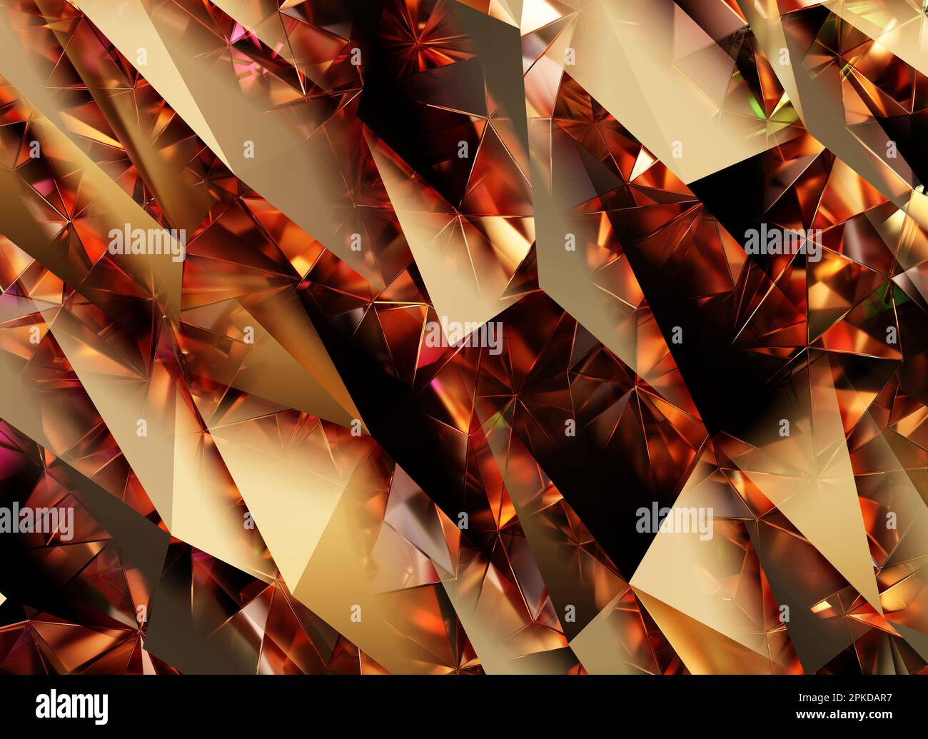 Luxury Abstract Realistic Crystals Texture with Prism Spectrum Caustic ...