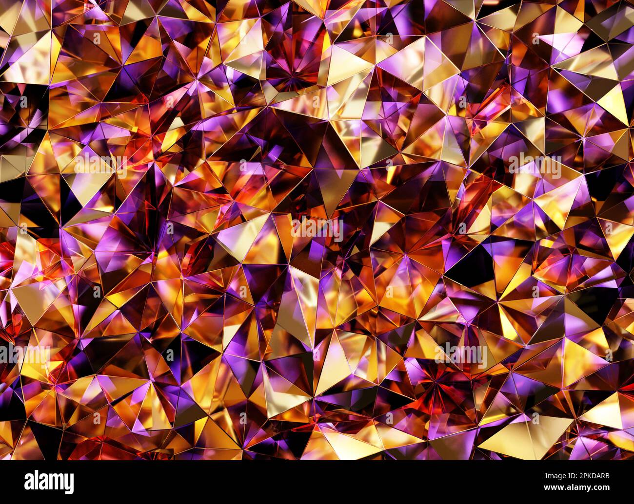 Luxury Abstract Realistic Crystals Texture with Prism Spectrum Caustic ...