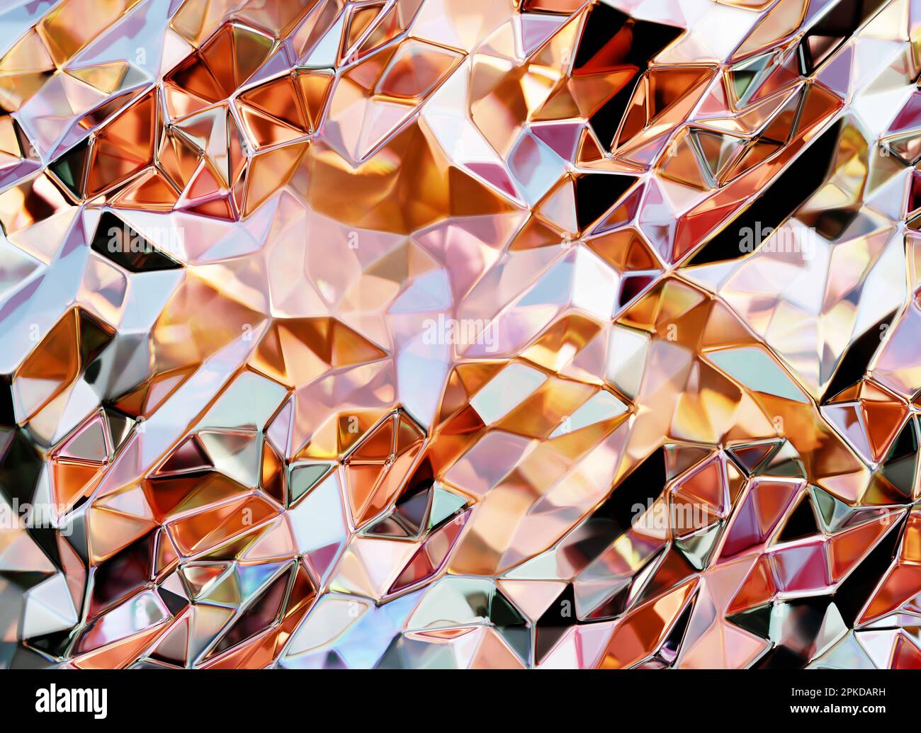 Luxury Abstract Realistic Crystals Texture with Prism Spectrum Caustic ...