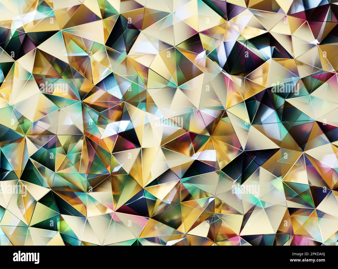 Luxury Abstract Realistic Crystals Texture with Prism Spectrum Caustic ...