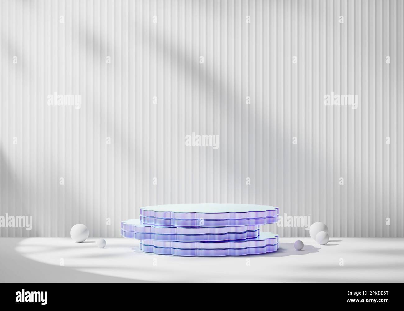 Abstract crystal cosmetic stage podium mock up and backdrop product ...