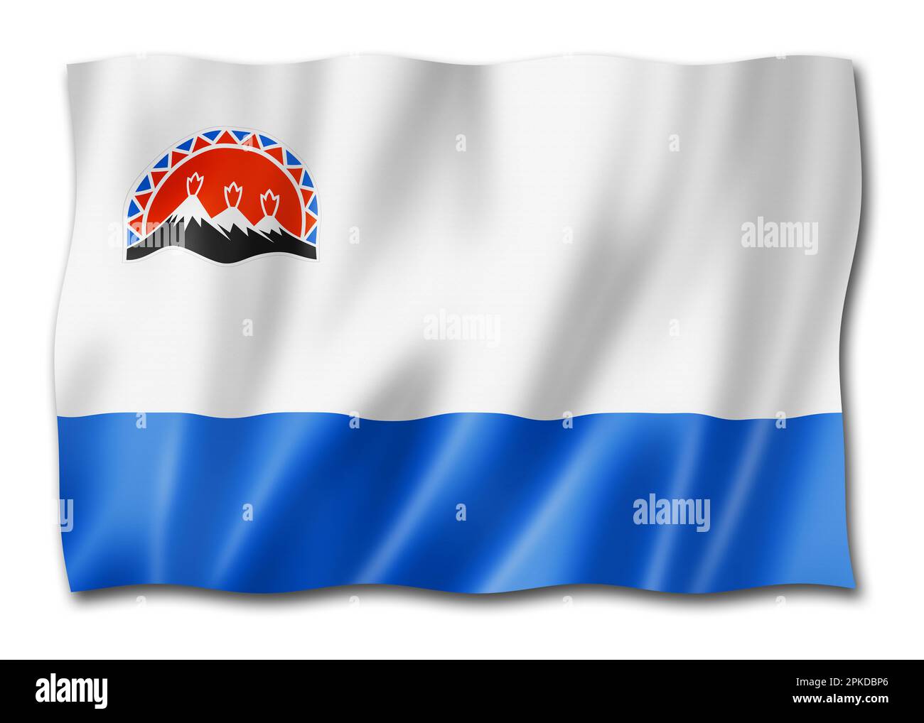 Flag of kamchatka krai Cut Out Stock Images & Pictures - Alamy