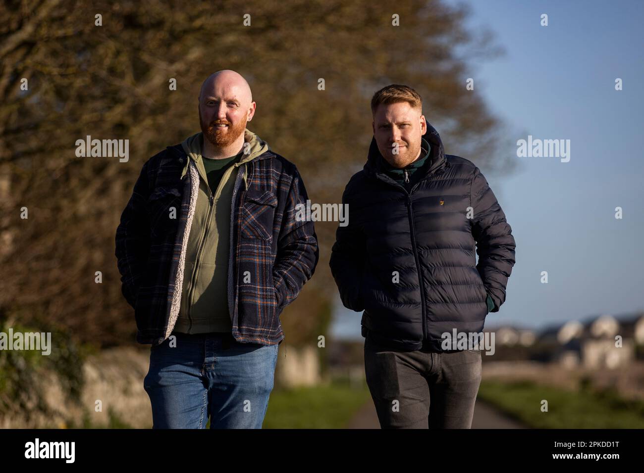 Paddy McKenna-Gallagher (left) who’s father Peter Gallagher was killed ...