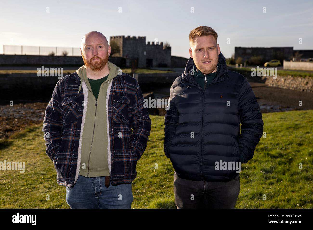 Paddy McKenna-Gallagher (left) who’s father Peter Gallagher was killed ...