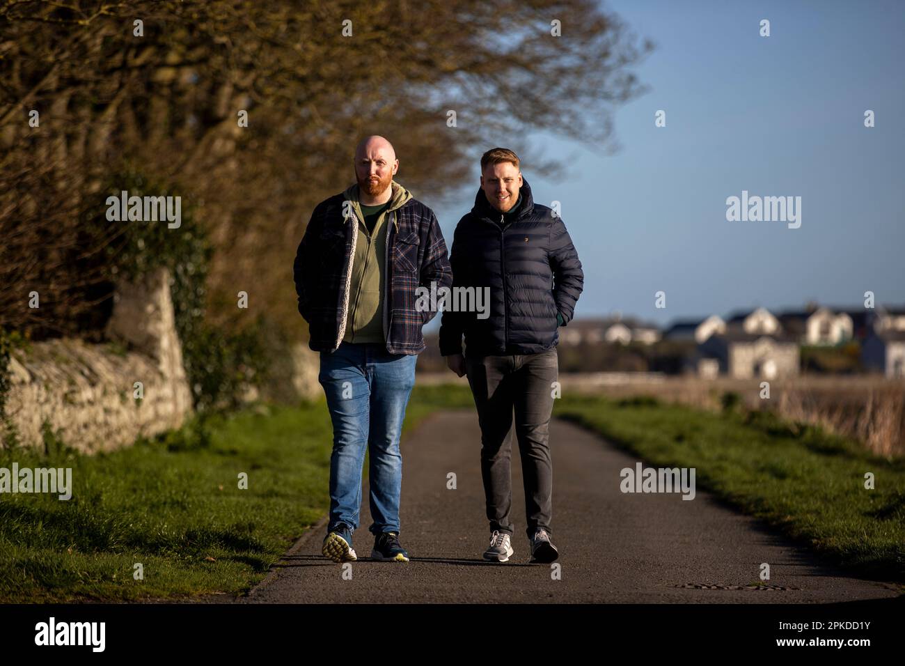 Paddy McKenna-Gallagher (left) who’s father Peter Gallagher was killed ...