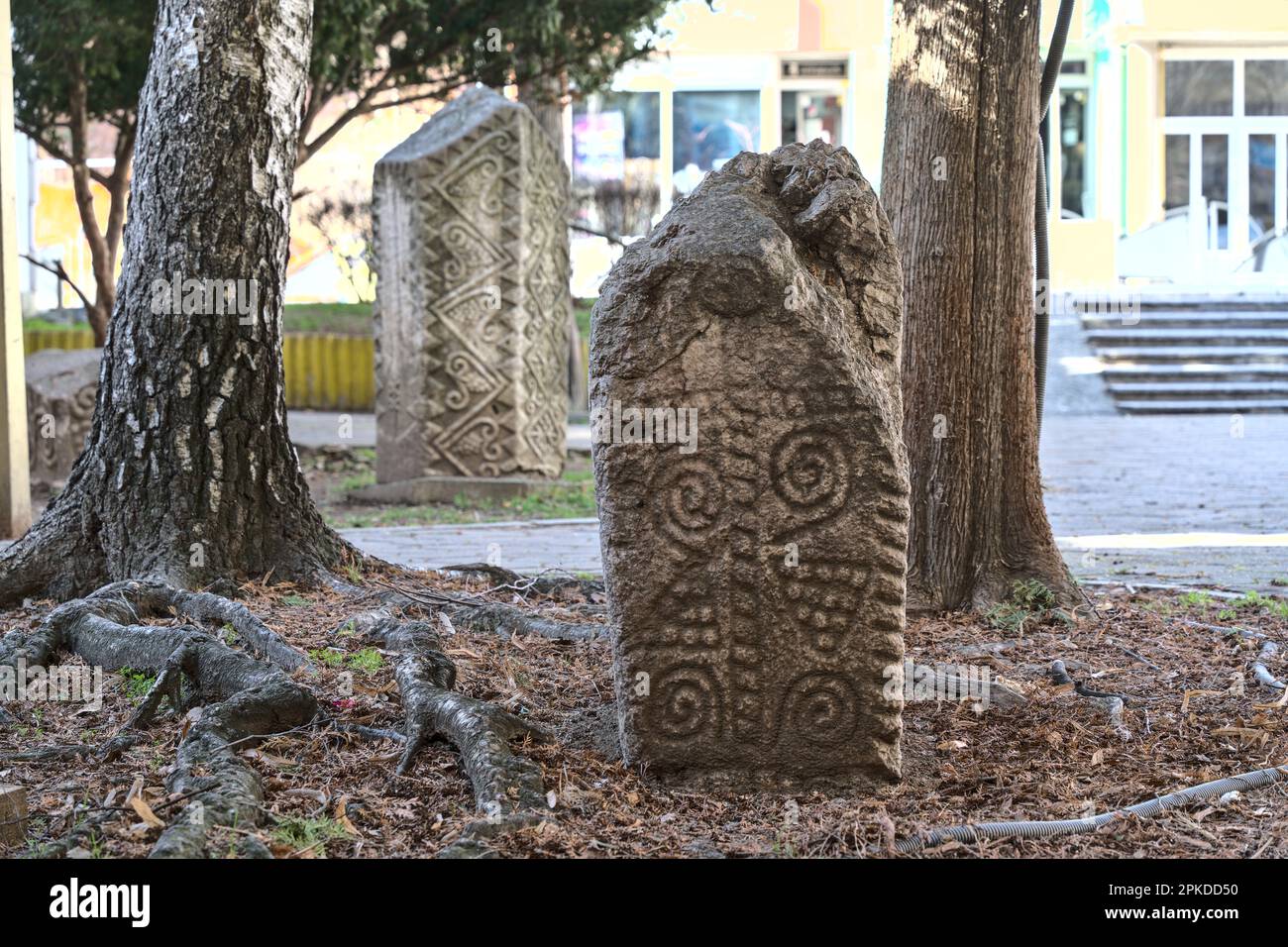 Zvorrnik, Bosnia and Herzegovina – February 2023: medieval Stecak ...