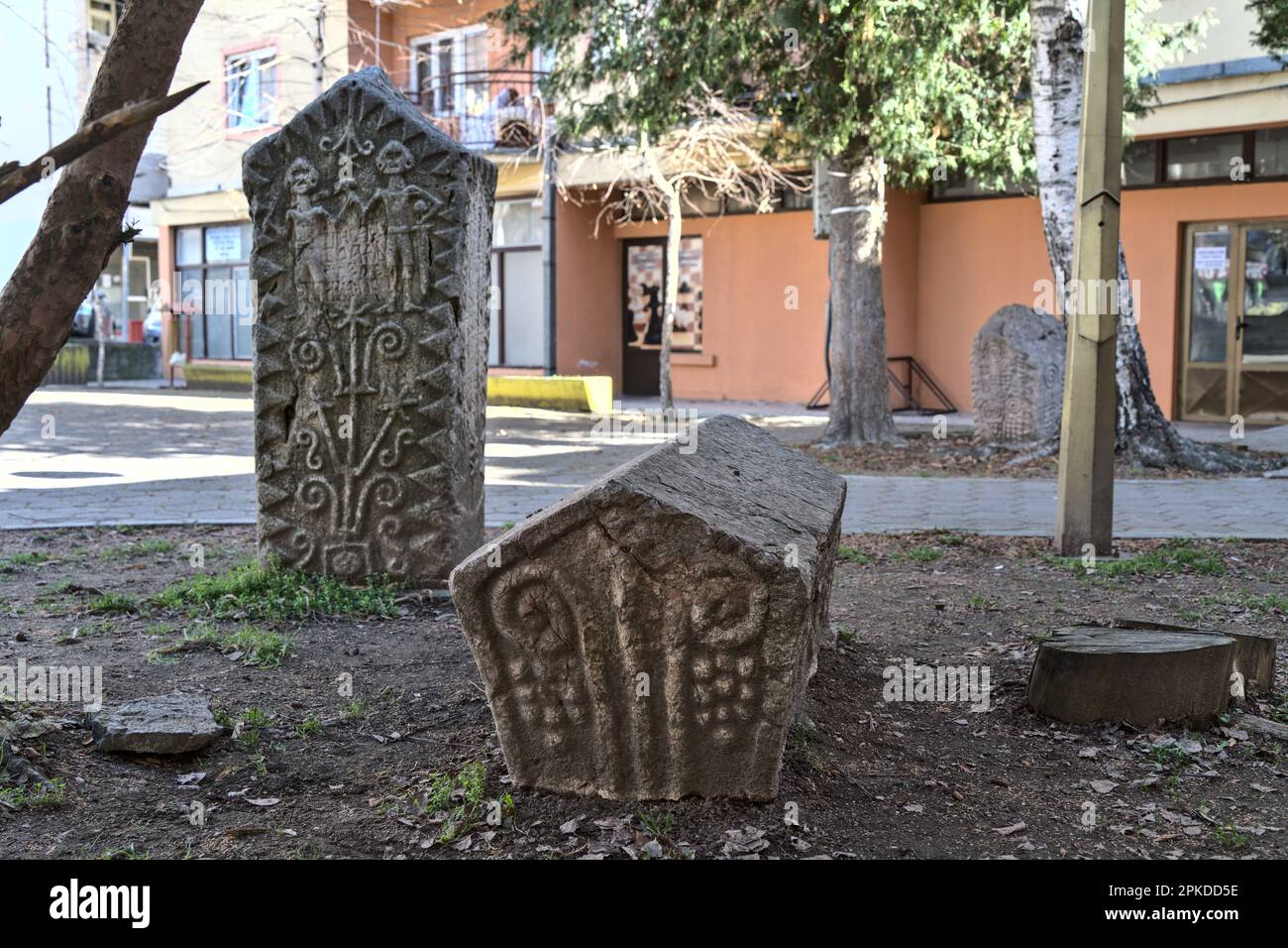 Zvorrnik, Bosnia and Herzegovina – February 2023: medieval Stecak ...
