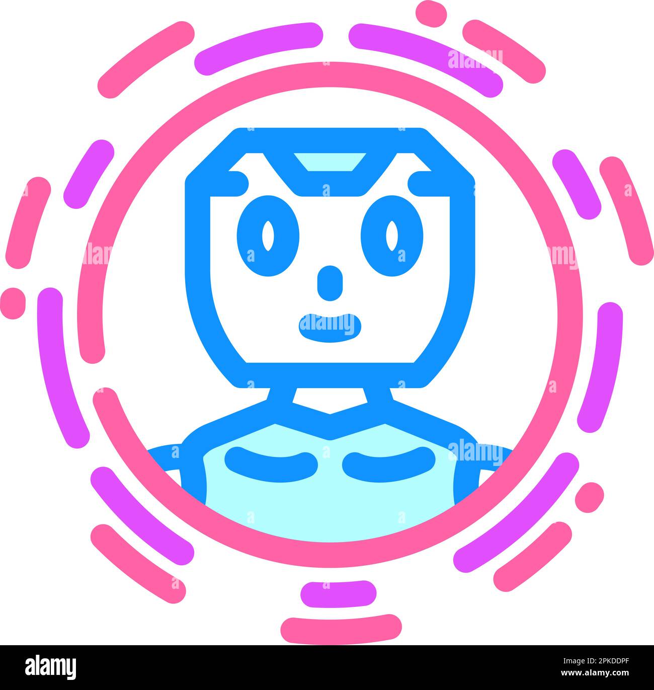 ai chat bot color icon vector illustration Stock Vector Image & Art - Alamy