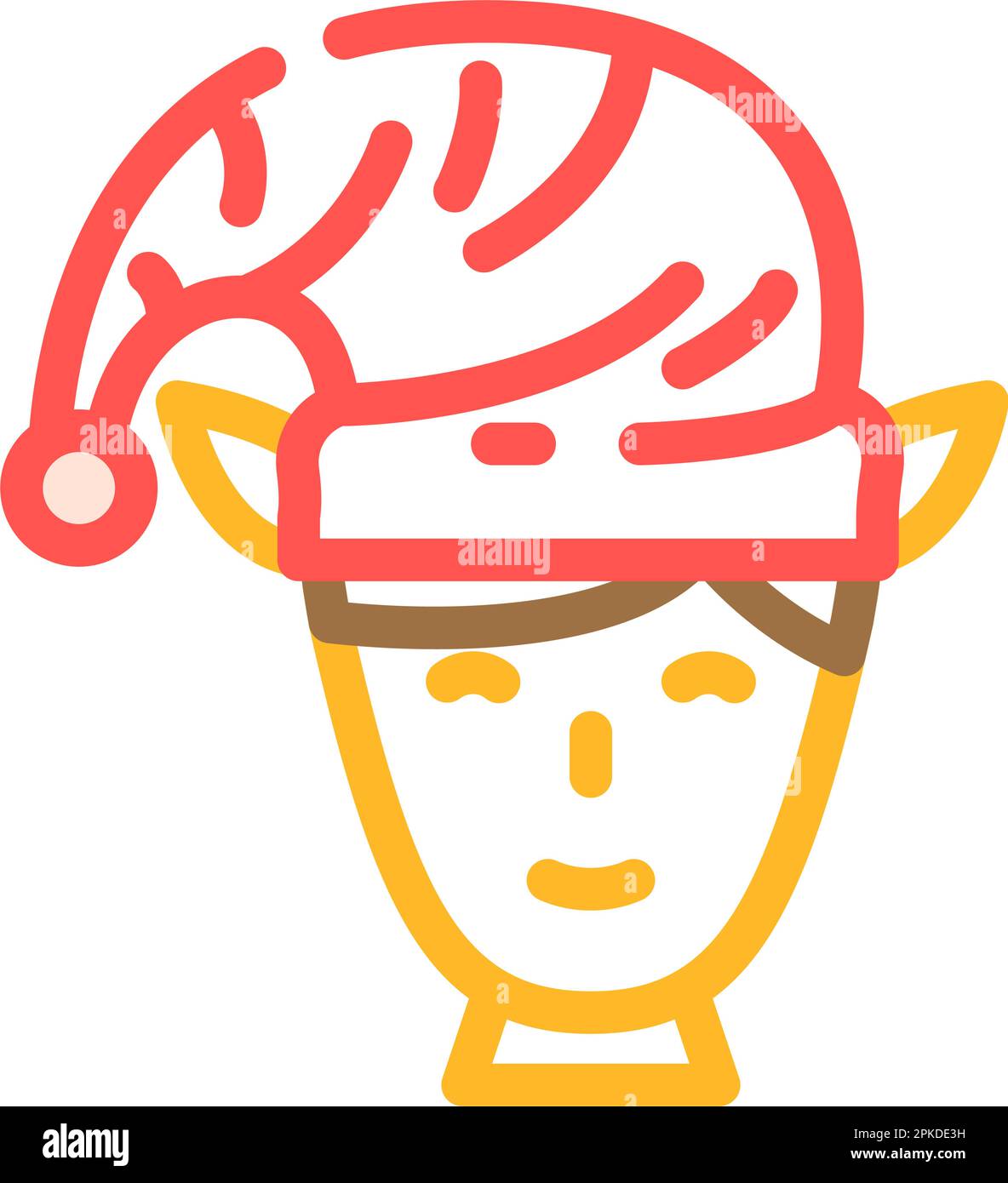 head elf little color icon vector illustration Stock Vector Image & Art ...