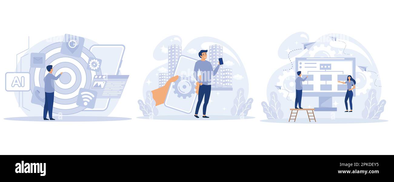 Software Development Concept Intelligent Interface Interactive Design Visualization