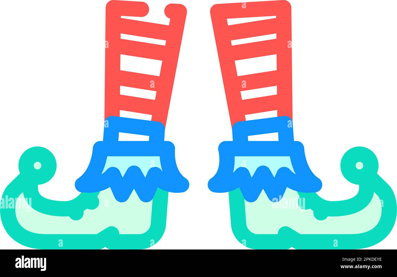 feet elf little color icon vector illustration Stock Vector Image & Art ...