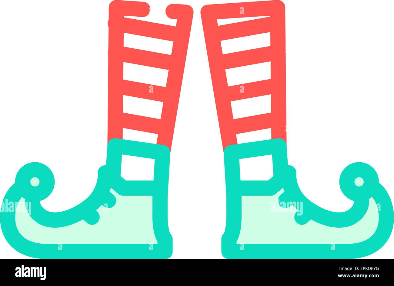 feet elf cute color icon vector illustration Stock Vector Image & Art ...