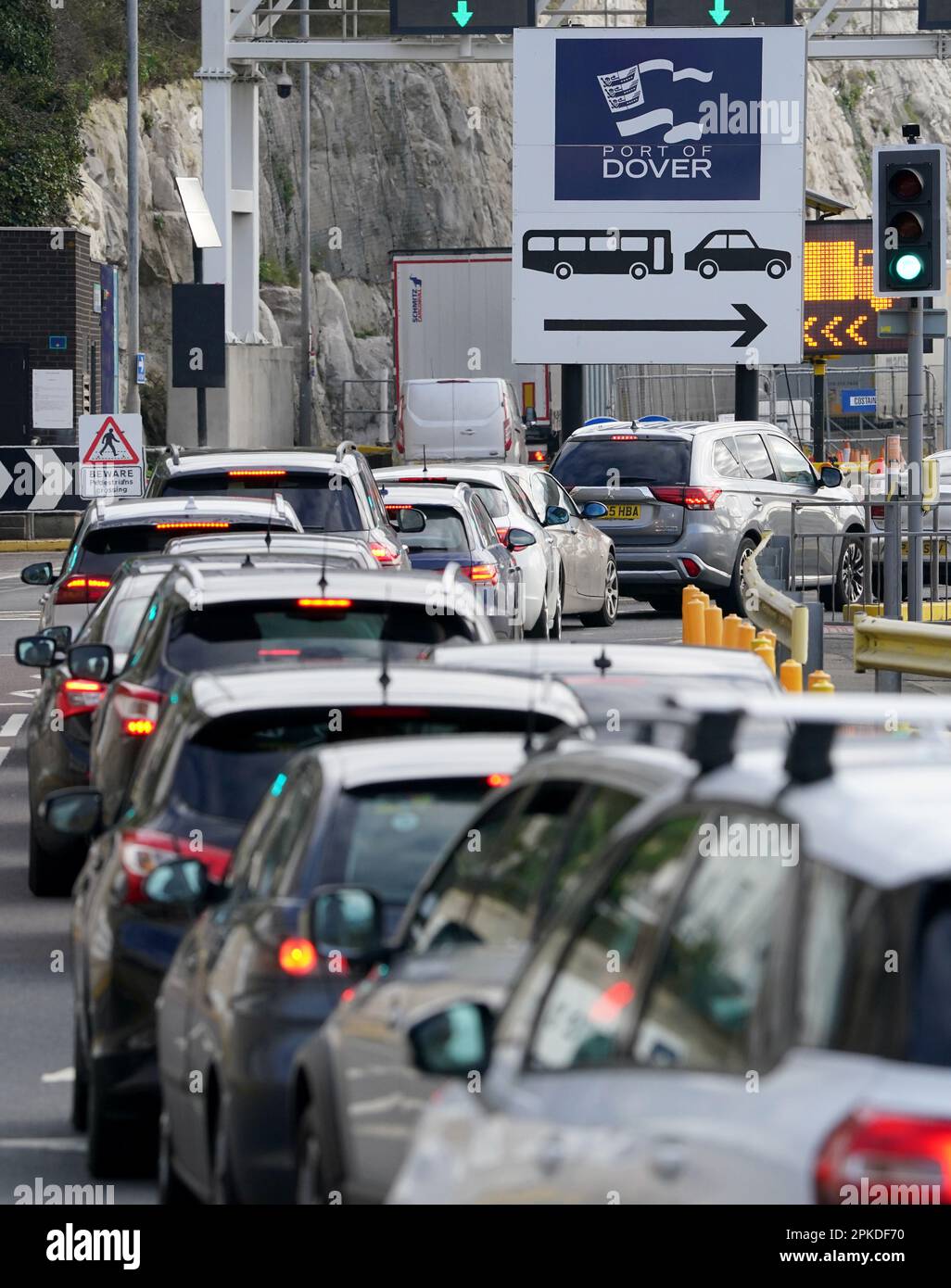 Traffic at the Port of Dover in Kent as the getaway continues for the ...