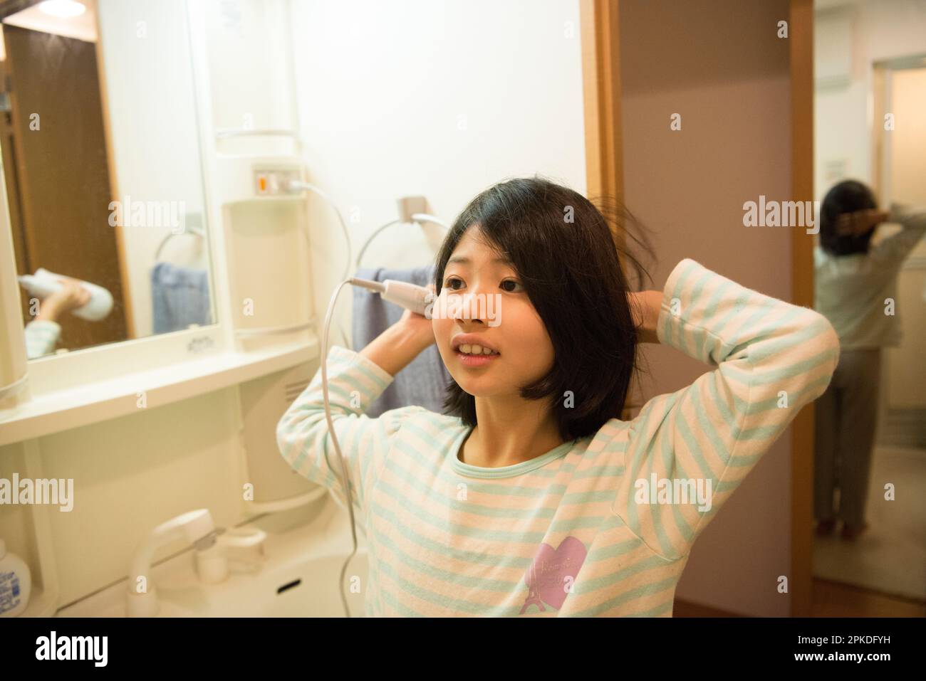 Girl drying hi-res stock photography and images - Alamy