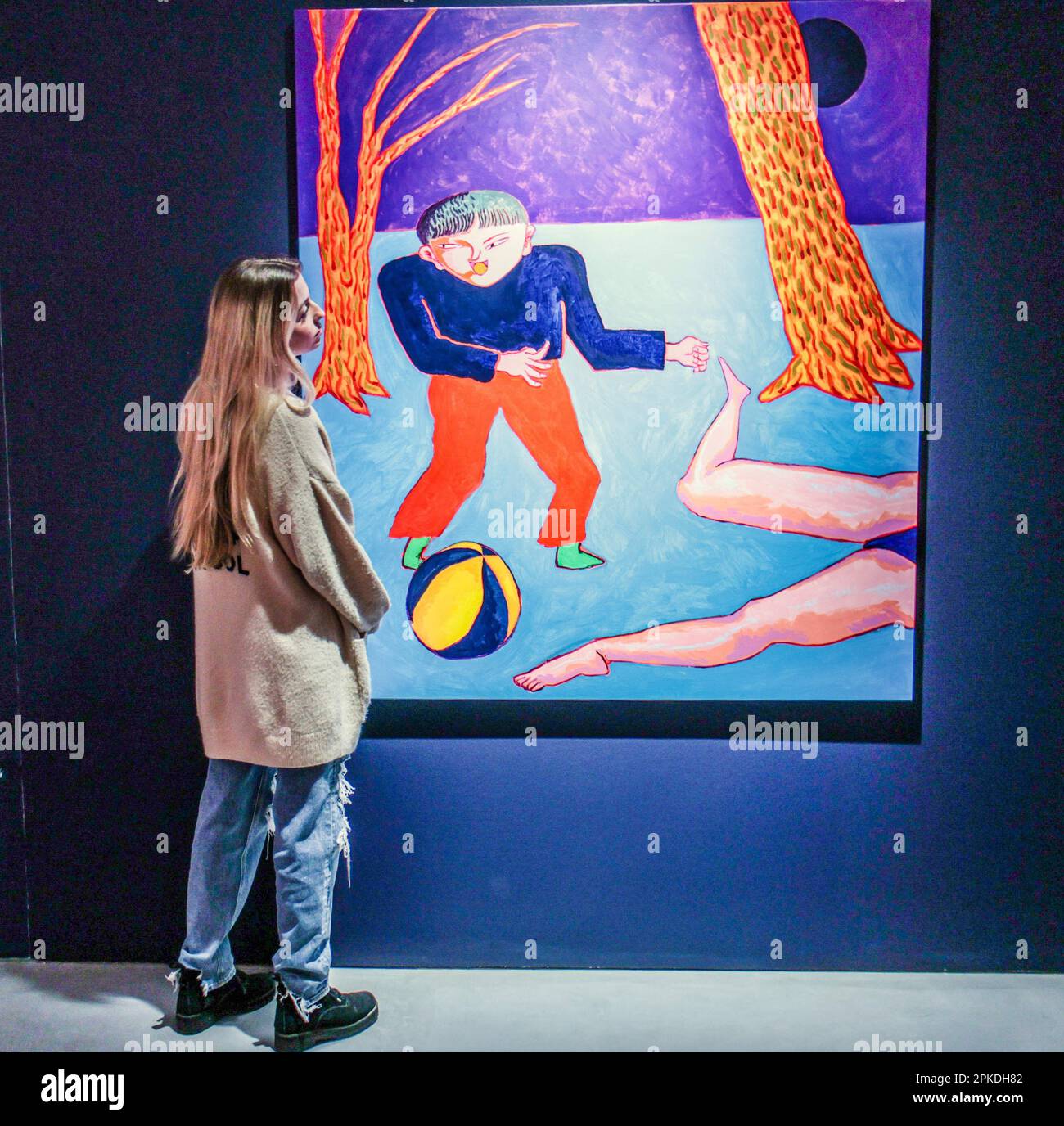 London, UK. 07th Apr, 2023. Sin titulo, 2023, oil on canvas. fIn his ...