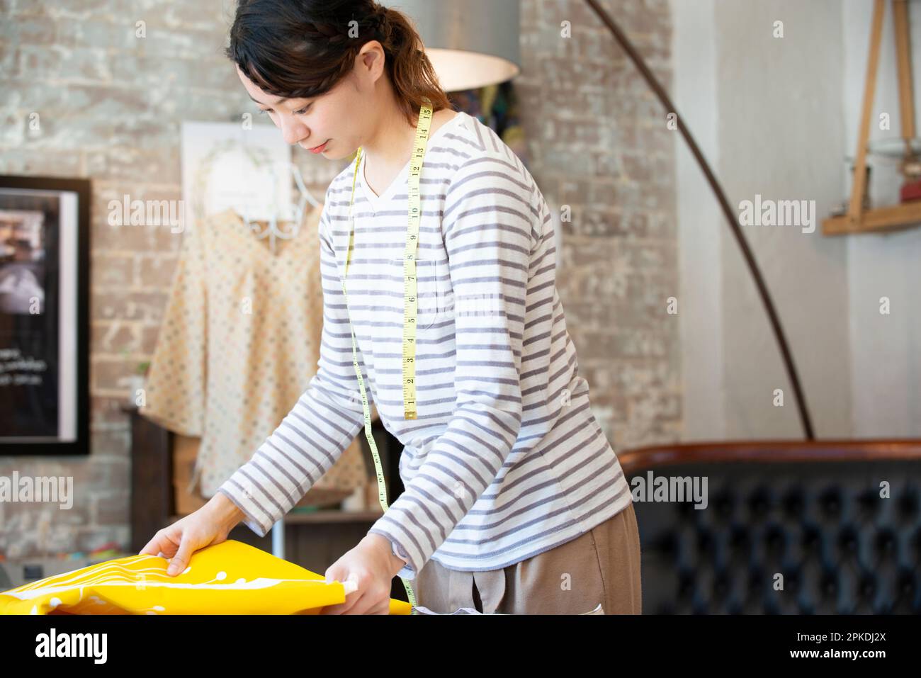 Fashion Designer Woman at Work Stock Photo - Alamy