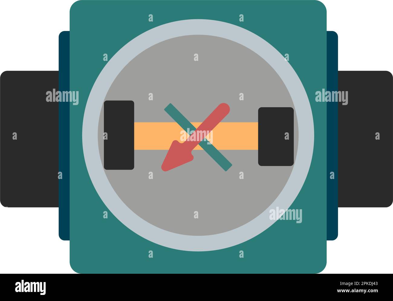 Diving compass illustration in color cartoon style. Editable vector ...