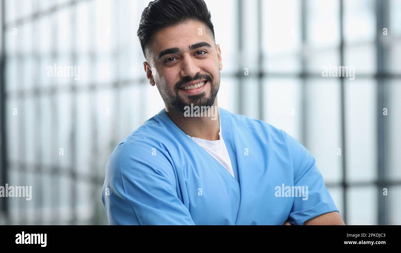 Portrait candid male doctor hi-res stock photography and images - Alamy