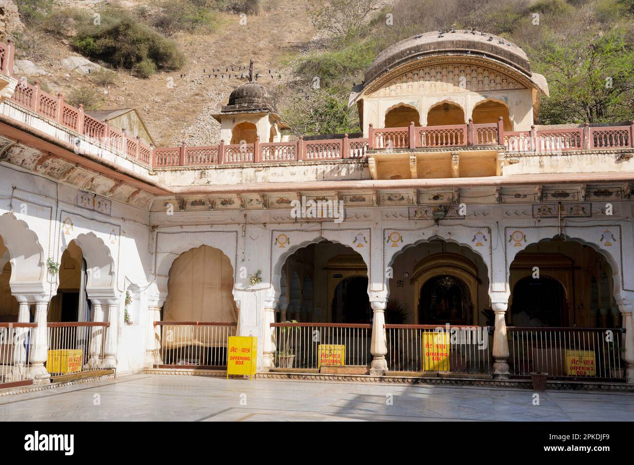 Shri Sitaramji Mandir at Galtaji Mandir, an ancient Hindu pilgrimage ...