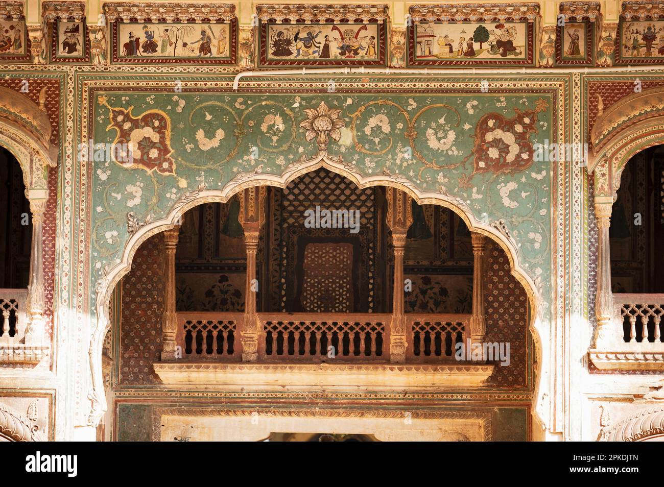 Entrance and exteriors of Shri Sitaramji Mandir, situated in the ...