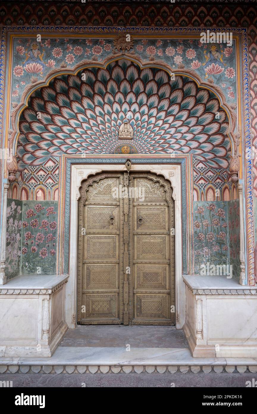 The Southeast Lotus Gate in Pritam Niwas Chowk, It is the inner ...