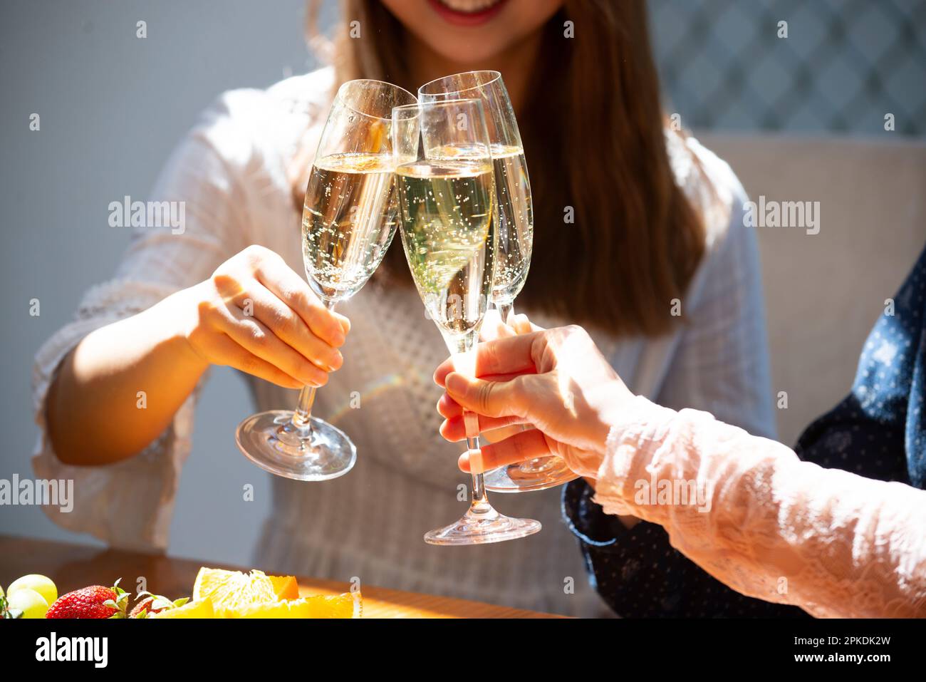 Hand making toast champagne hi-res stock photography and images - Alamy