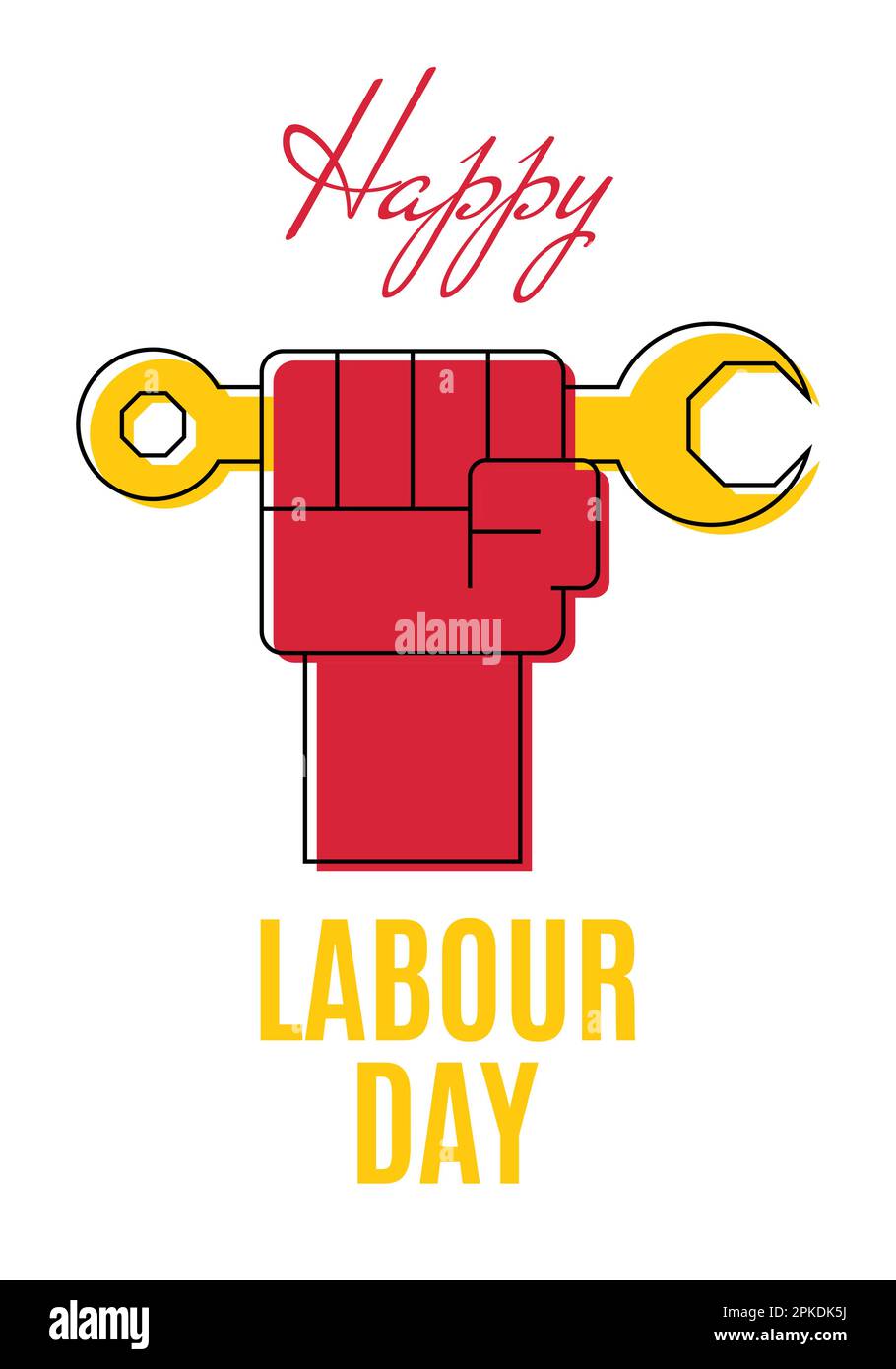 Happy labour day. 1st May Worker s Day. Vector Stock Vector Image & Art - Alamy
