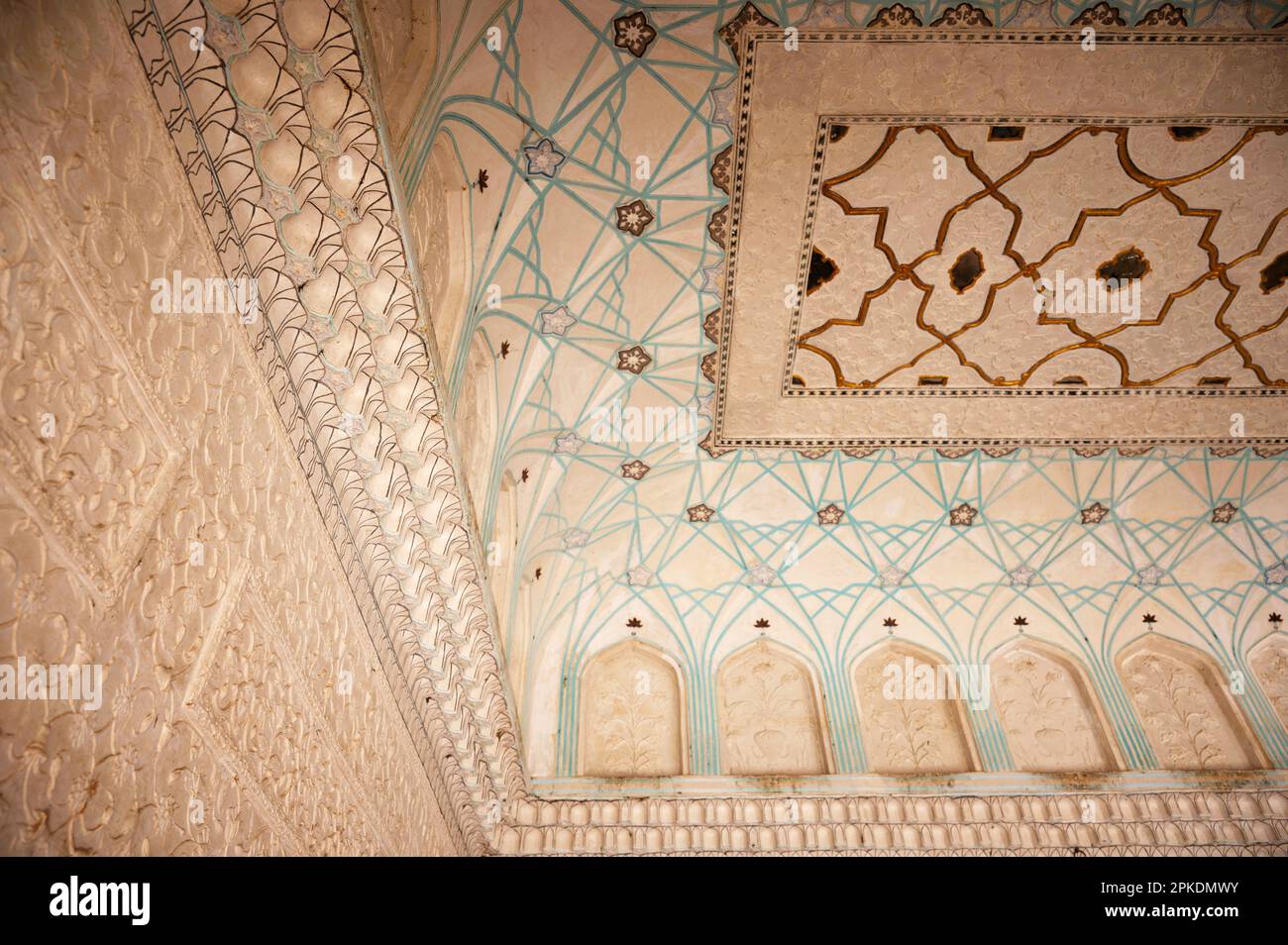 Ceiling of Suhag Mandir, where ladies of the royal family used to watch ...
