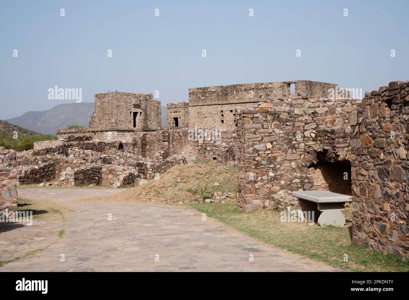 Ruins of the Bhangarh Fort, is a 16th-century fort built in 1573, Alwar ...